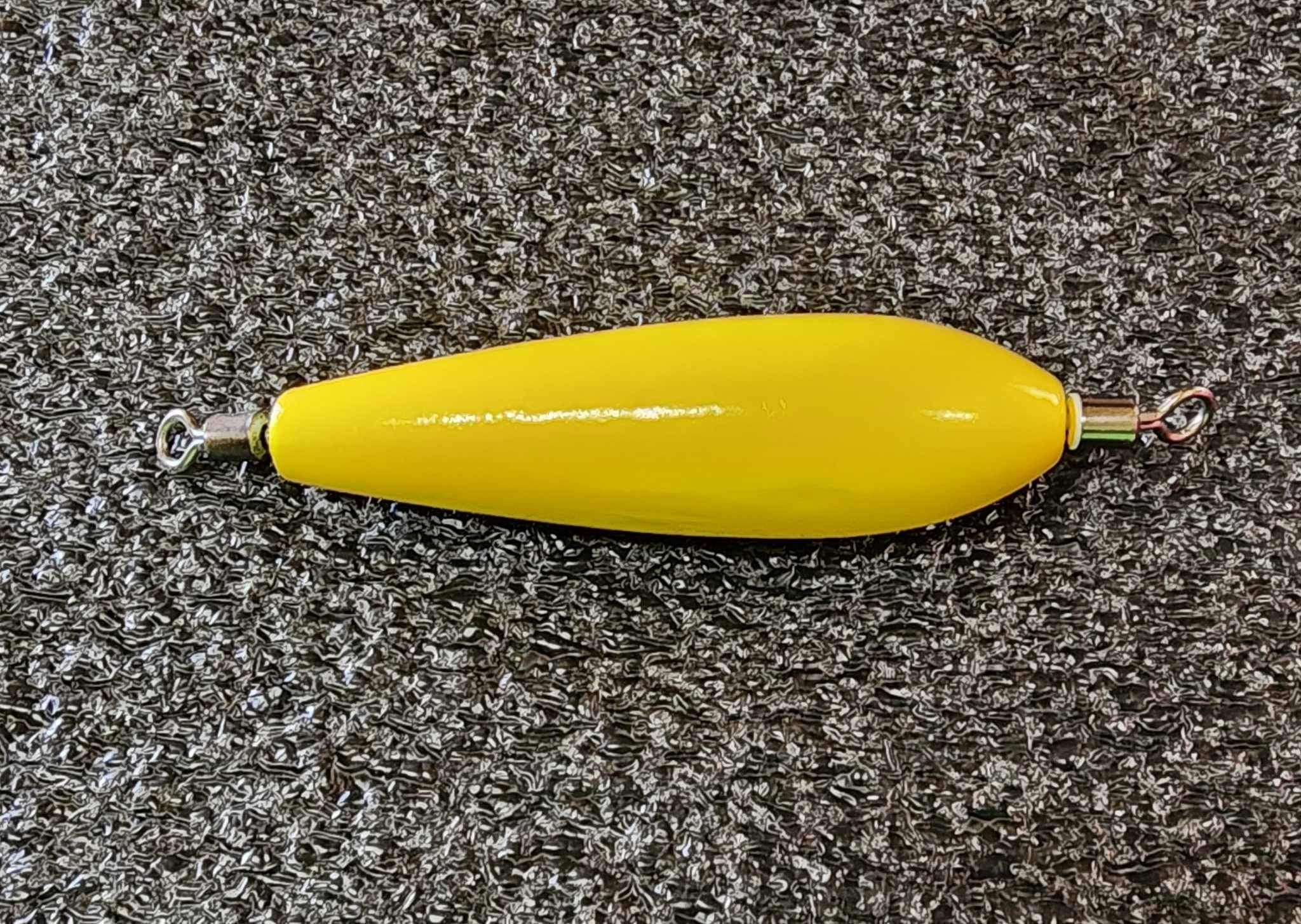 Glo Flo Yellow Glo in the Dark 8 oz Sinker | Ruben Flores Jig Company